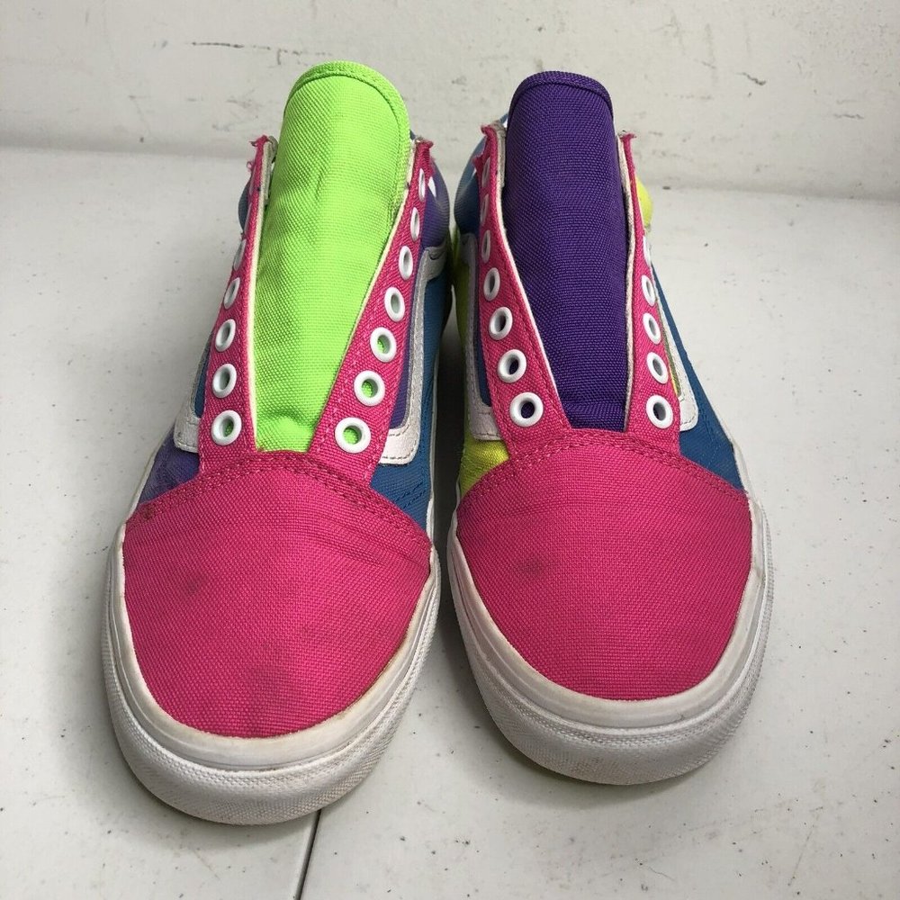 Vans Old Skool Neon Colorblock Womens Skateboarding S… - Gem